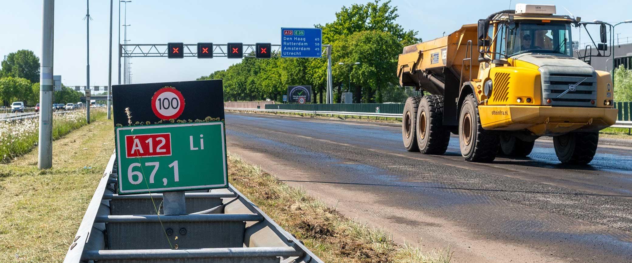 Volledige afsluiting A12 richting Utrecht vanaf 22 augustus | evofenedex